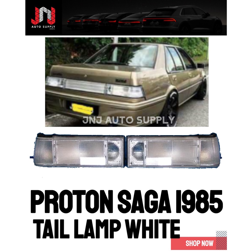 Proton saga 1985 Tail lamp clear (white) 1set2pcs | Shopee Malaysia