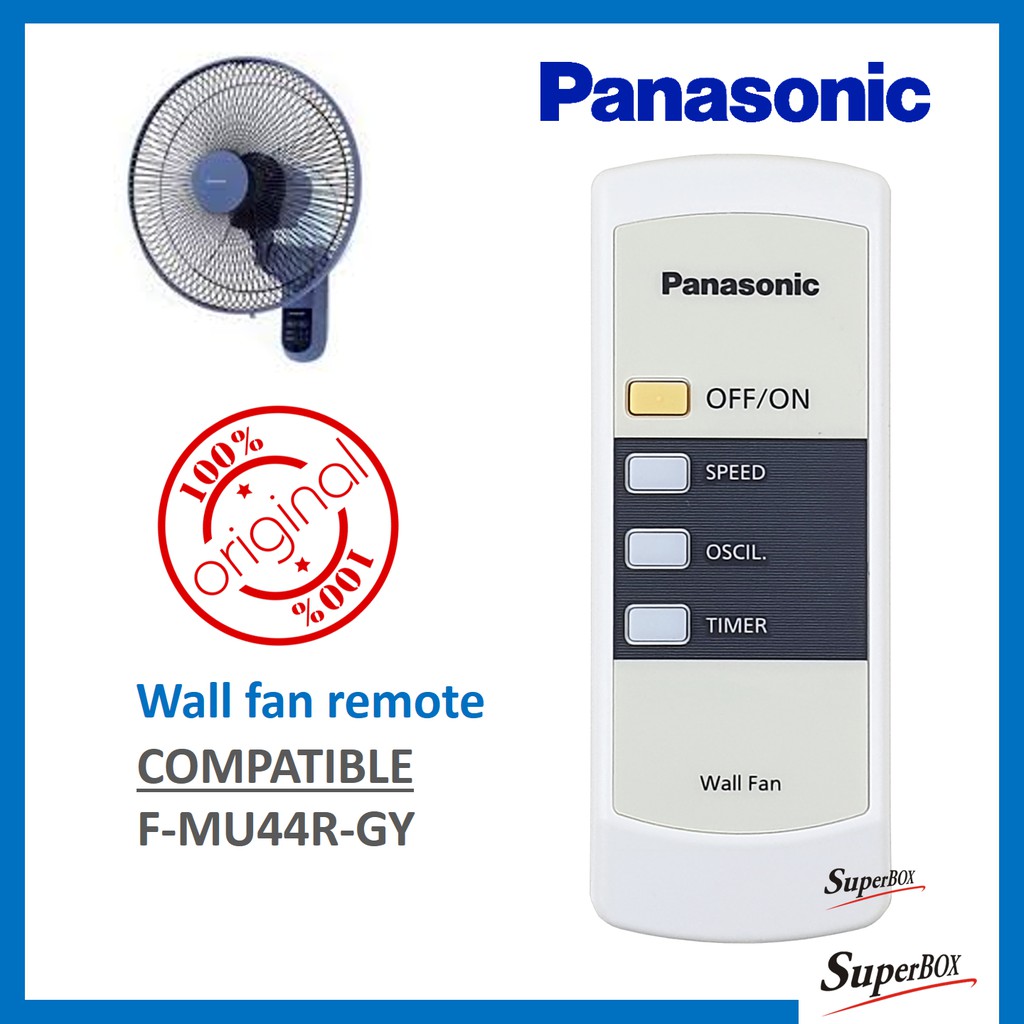 Panasonic **Original** Wall Fan Remote Control For F-MU44R-GY | Shopee ...