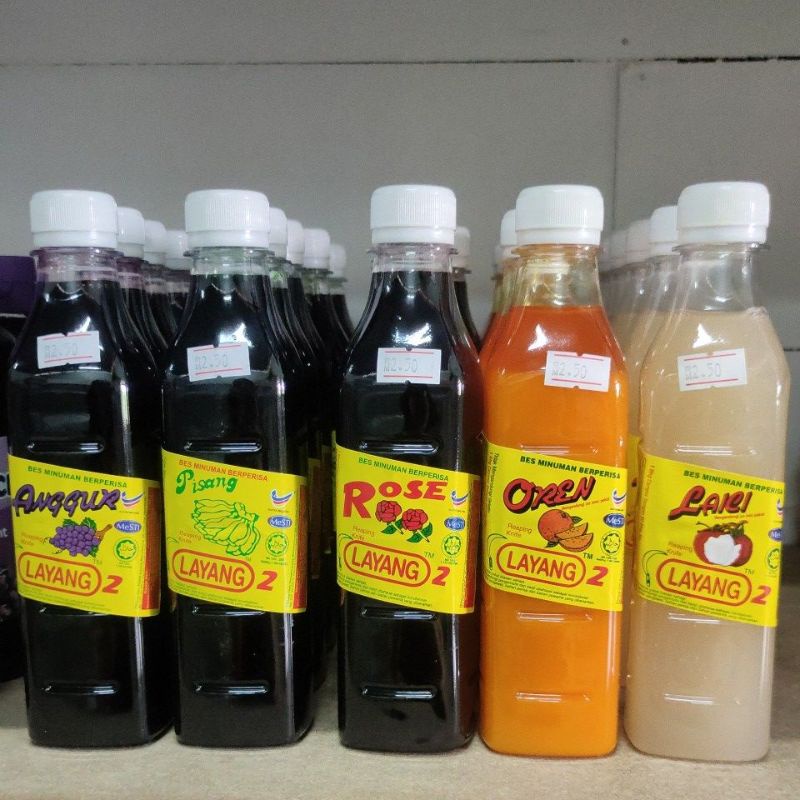 bes minuman berperisa cap layang 2 (375ml) / cordial | Shopee Malaysia