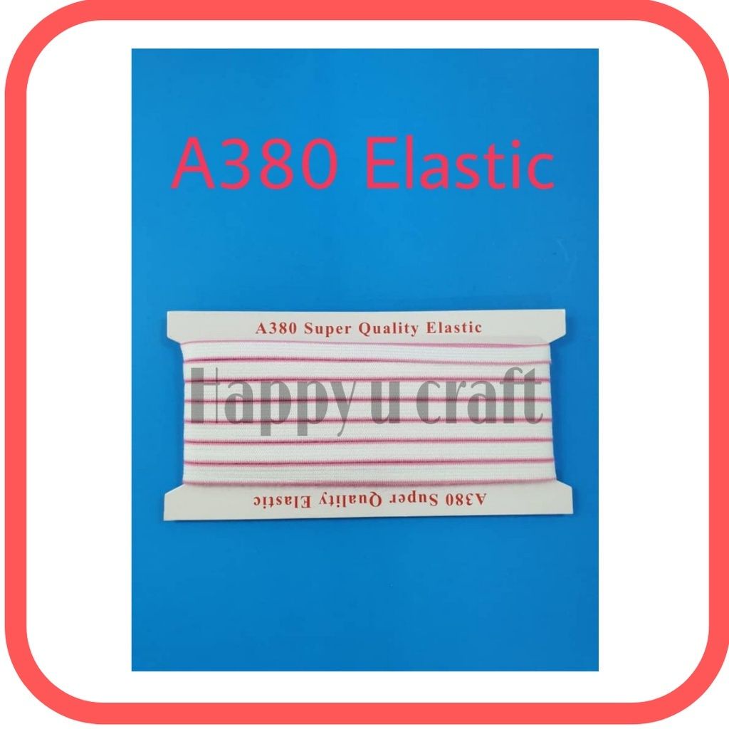 3/8 inch (10 Yards)Getah Kain/Red Line Elastic Band(Made In Malaysia ...
