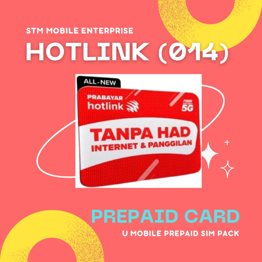 (014) HOTLINK Sim Card Prepaid NO CONTRACT NOMBOR CANTIK! TANPA HAD ...