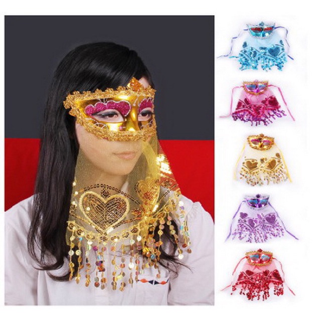 Arabian belly Dance Mask with Veil | Shopee Malaysia