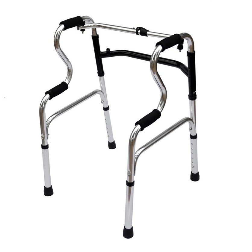 Mintcare Stainless Steel Walker Curve Handle Light weight Walking Frame ...