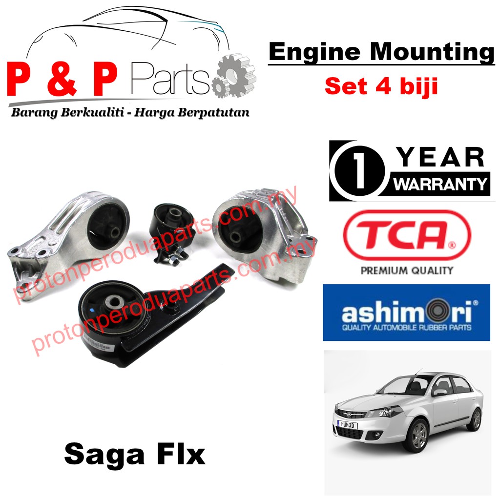 Engine Mounting 4pcs Set Proton Saga BLM FLX 1 Year Warranty | Shopee ...