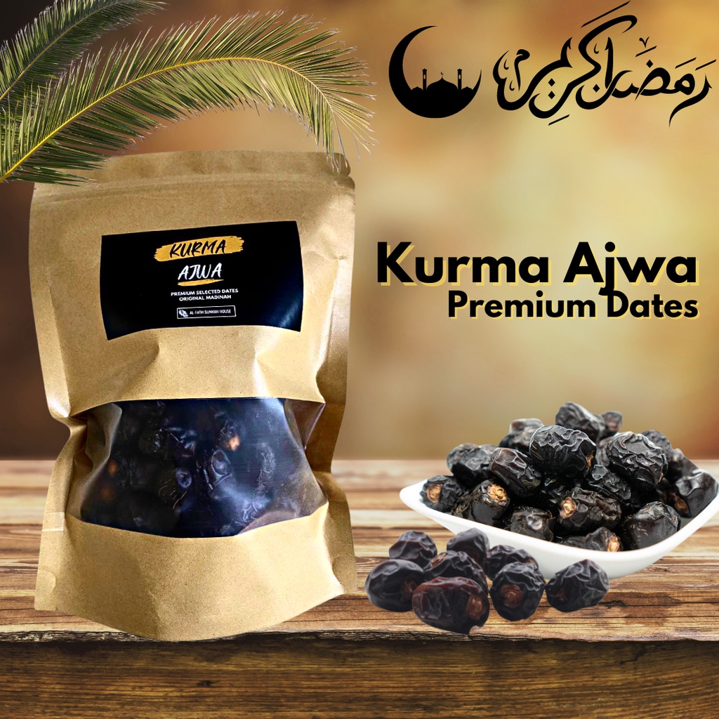 Ajwa Dates Kurma AA 1KG Kurma Ajwa Premium Dates | Shopee Malaysia