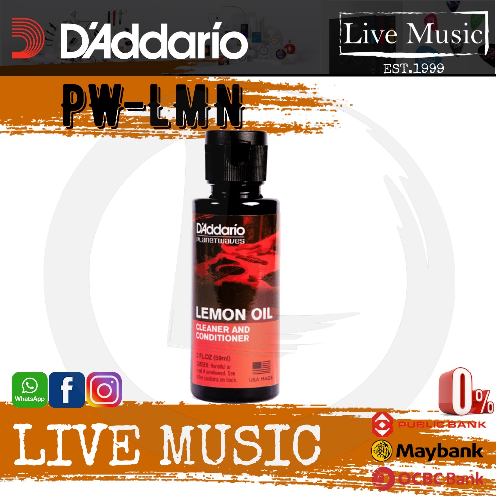 DAddario Planet Waves PW-LMN Lemon Oil Cleaner and Conditioner (PWLMN ...