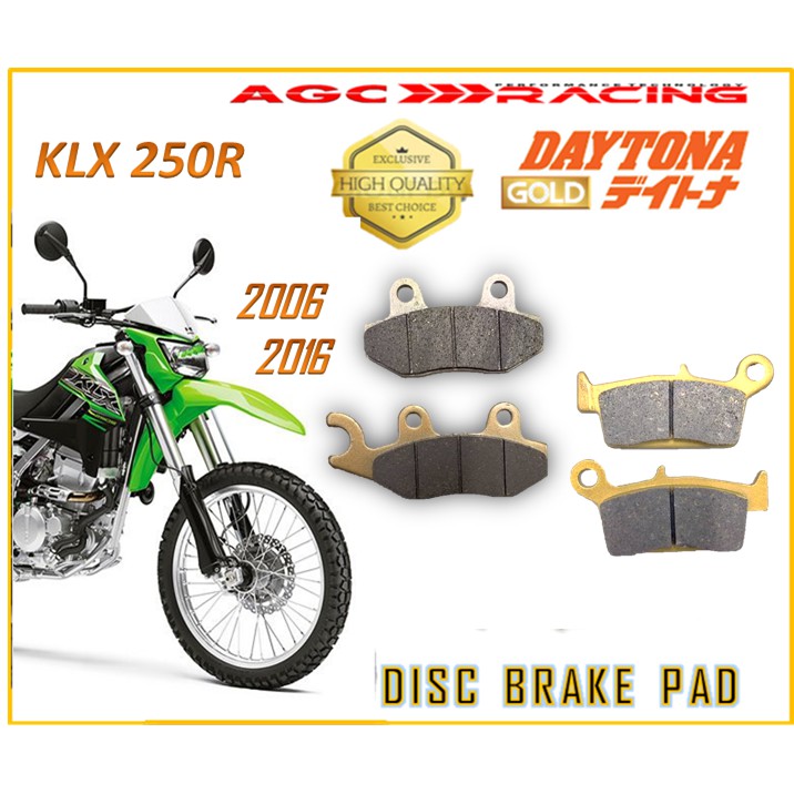 KAWASAKI DISC BRAKE PADS KLX 250 08-15 GOLD QUALITY | Shopee Malaysia