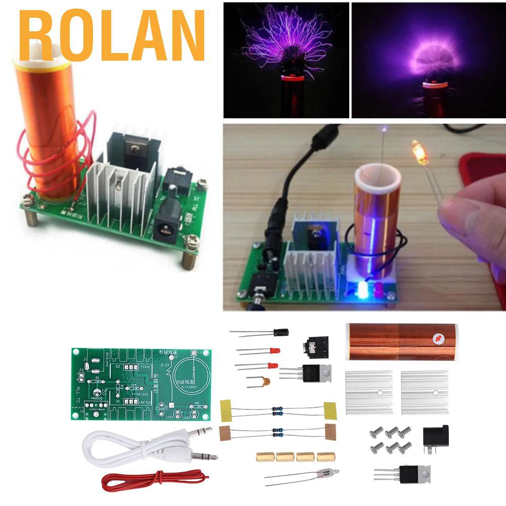 Rolan tesla coil module plasma speaker diy electronic kit tool 15w dc ...