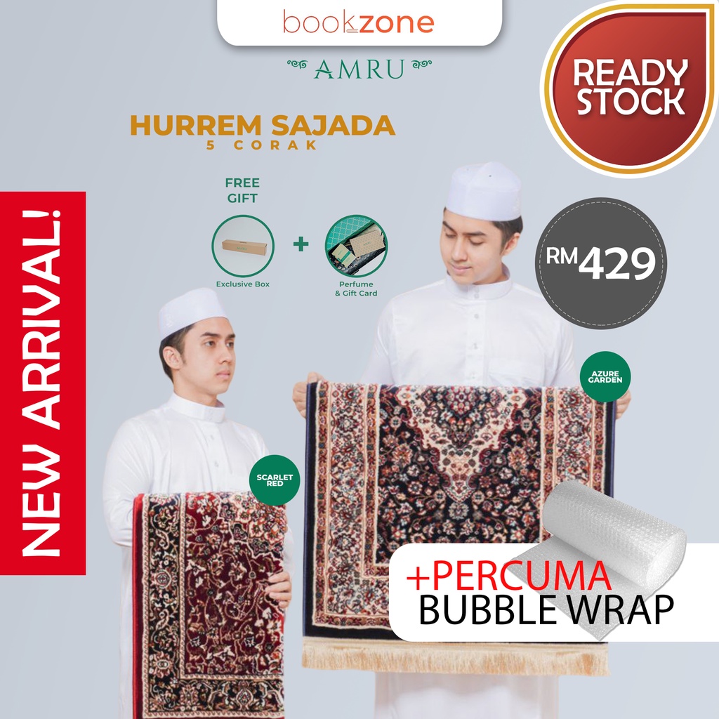 AMRU HURREM SAJADA Sejadah Gebu Travel Tebal Turki 8mm Sajadah Turkey Sajada Eksklusif READY ...