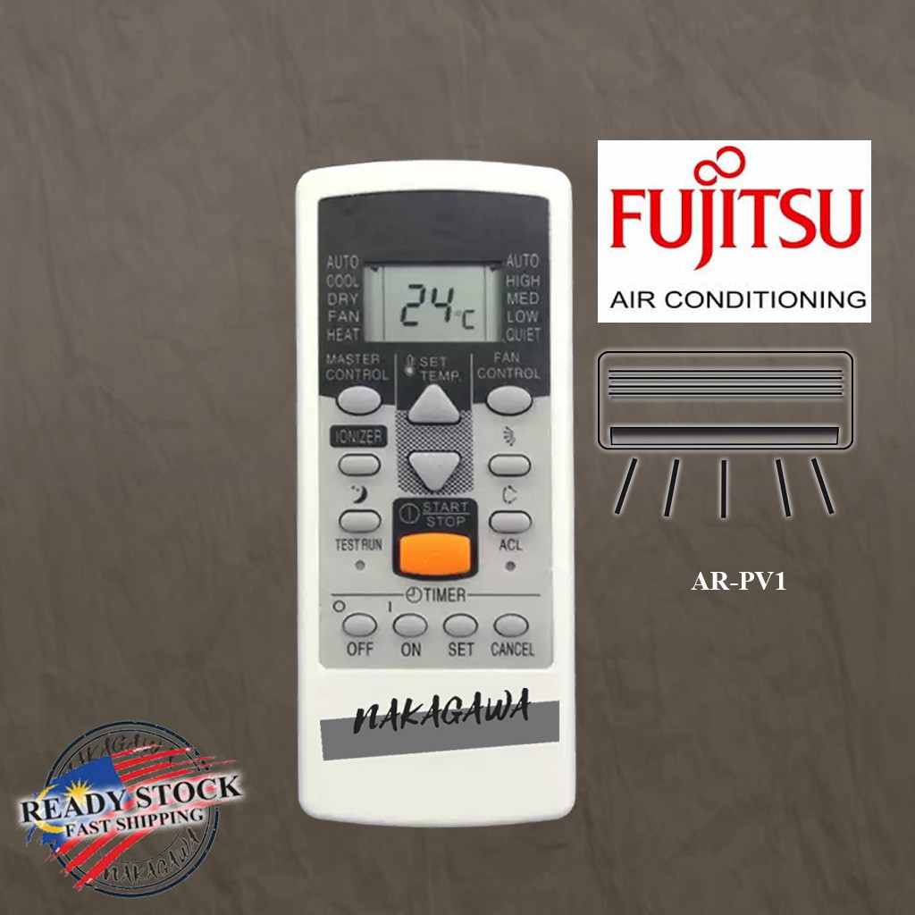 FUJITSU AIR COND REMOTE CONTROL REPLACEMENT AR-PV1 AR-PV2 AR-PV4 AR-JE4 ...