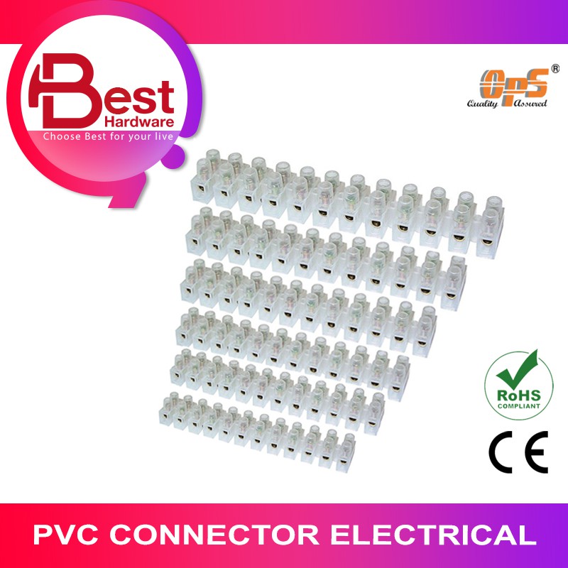 BEST HARDWARE - (1PCS) 12-WAY PVC CABLE CONNECTOR ( 5A / 10A / 15A ...