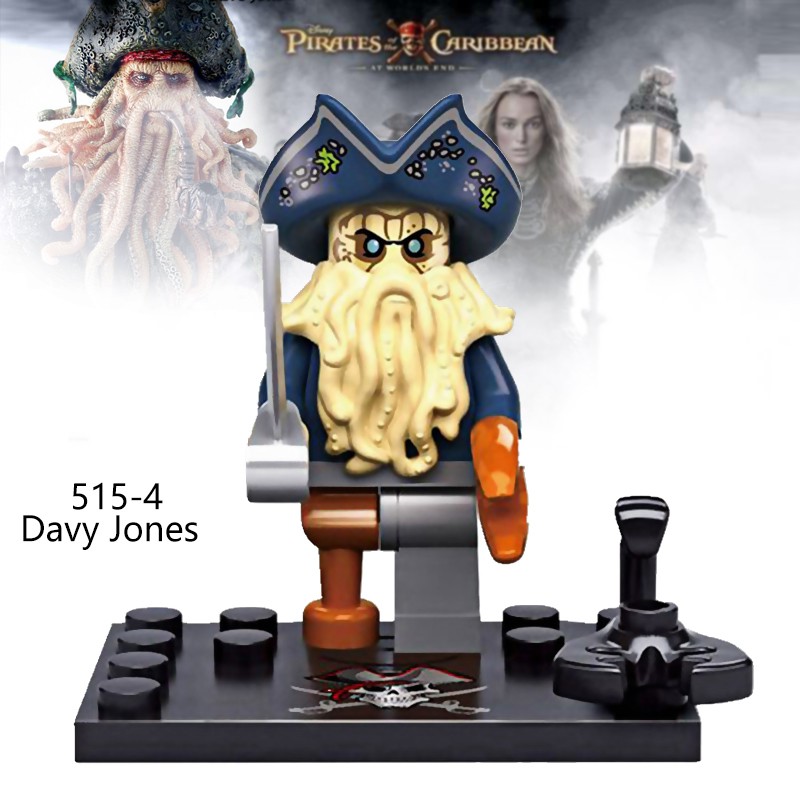 Movie Series Minifigures Davy Jones Movie Building Blocks Kids Toys ...