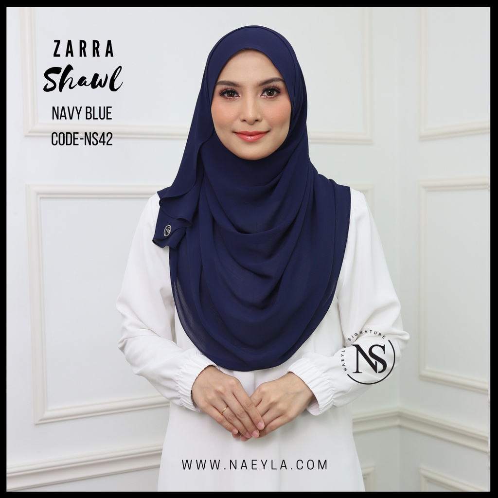 READY STOCK!! ZARRA SHAWL NAEYLA SIGNATURE / SHAWL LABUH / TUDUNG ...