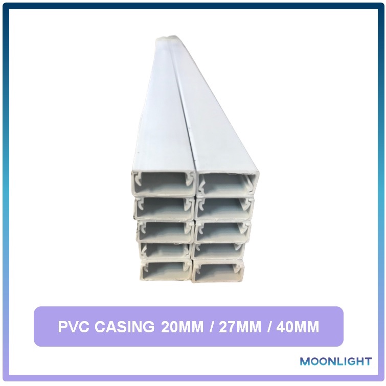 6Ft PVC Wiring Casing 20MM / 27MM / 40MM | Shopee Malaysia