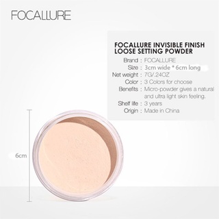 Original FOCALLURE Loose Powder Fixing Powder Long-lasting Brightening ...
