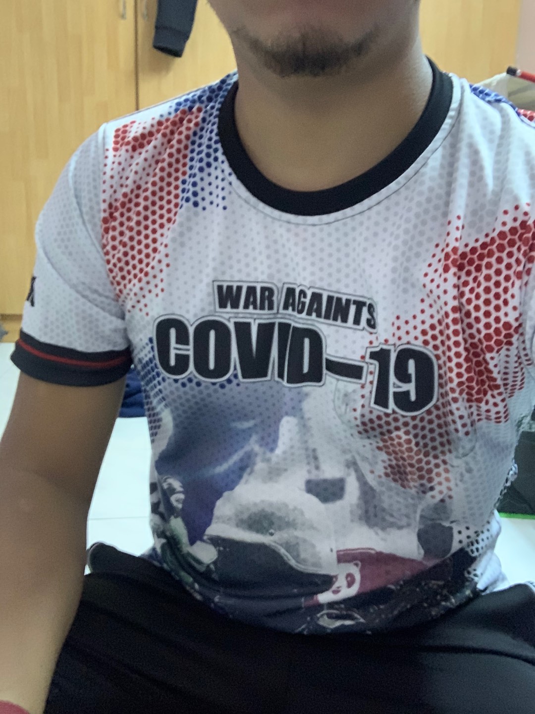 COVID-19 FRONTLINER BAJU T-SHIRT | Shopee Malaysia