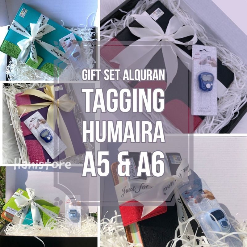GIFT BOX SET AL Quran Tagging HUMAIRA SAIZ A5 & A6 | Shopee Malaysia