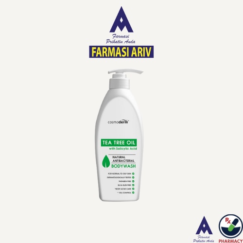 ARIVRP Cosmoderm Tea Tree Oil Shower Gel 500ml | Shopee Malaysia