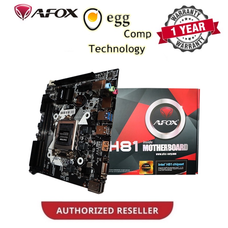 Afox IH81 Intel H81 LGA1150 DDR3 Motherboard | Shopee Malaysia