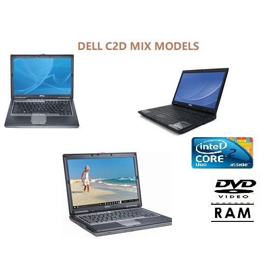 (USED ) LAPTOP NOTEBOOK DELL C2D DDR2 2GB RAM, DDR3 4GB RAM 250GB HDD ...