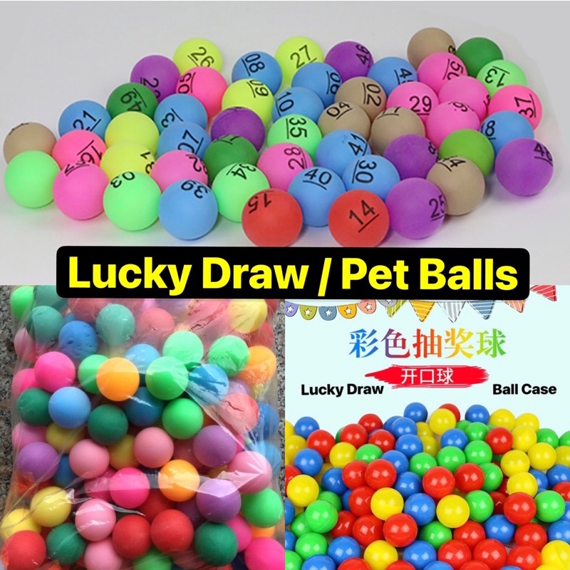 { Ready Stock } Forsting Lucky Draw Ball Pet Toy Balls Fun activities ...