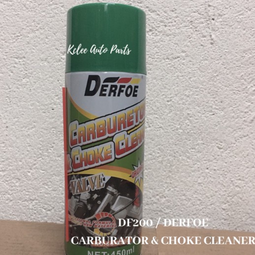 CARBURETOR & CHOKE CLEANER / THROTTLE BODY CLEANER 450ML (DERFOE DF200 ...