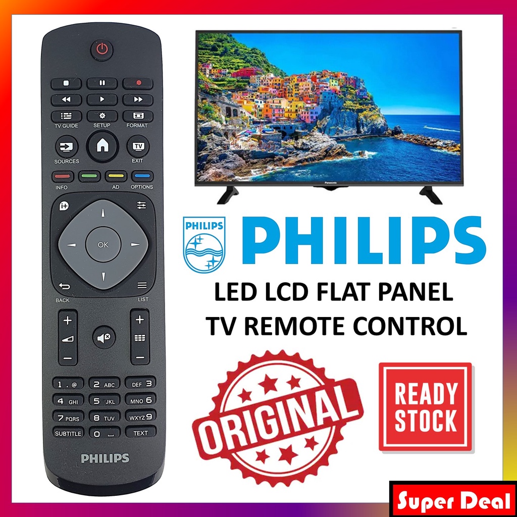 [ORIGINAL] PHILIPS Flat Panel LED LCD TV Remote Control (BEPHN0029HL ...