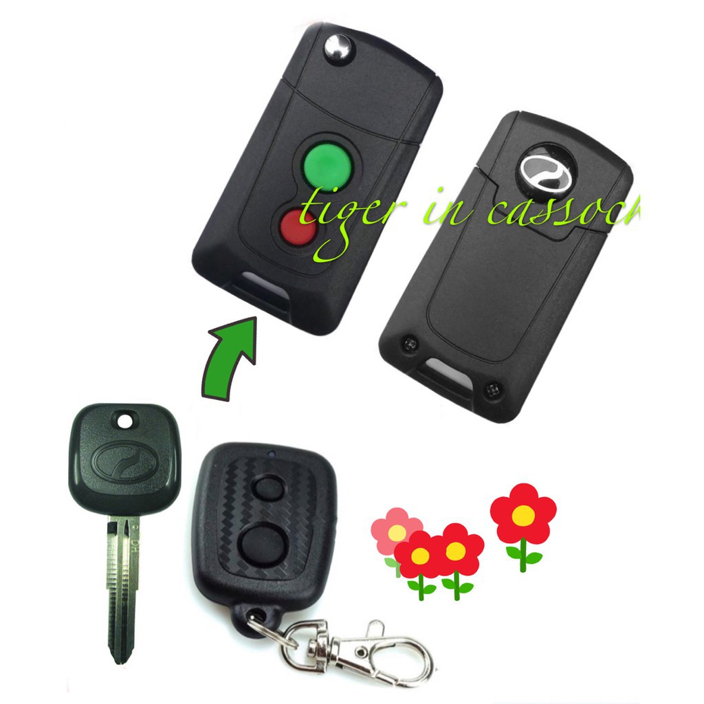 Perodua 2B Flip remote key casing for pgrading & Replacing Myvi/Kancil ...