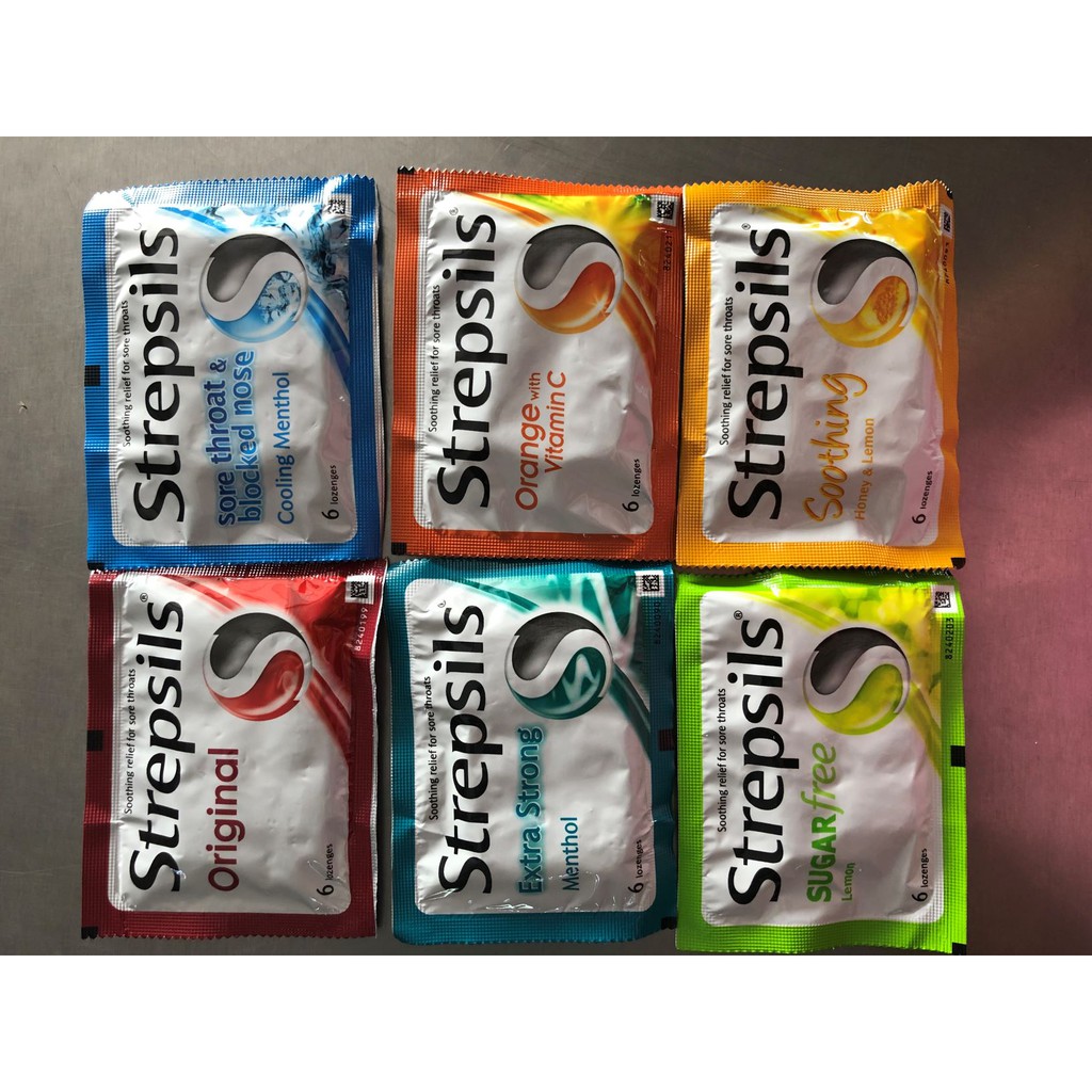 Strepsils Lozenges Original, Vitamin C, Honey Lemon, Extra Strong, Cool ...