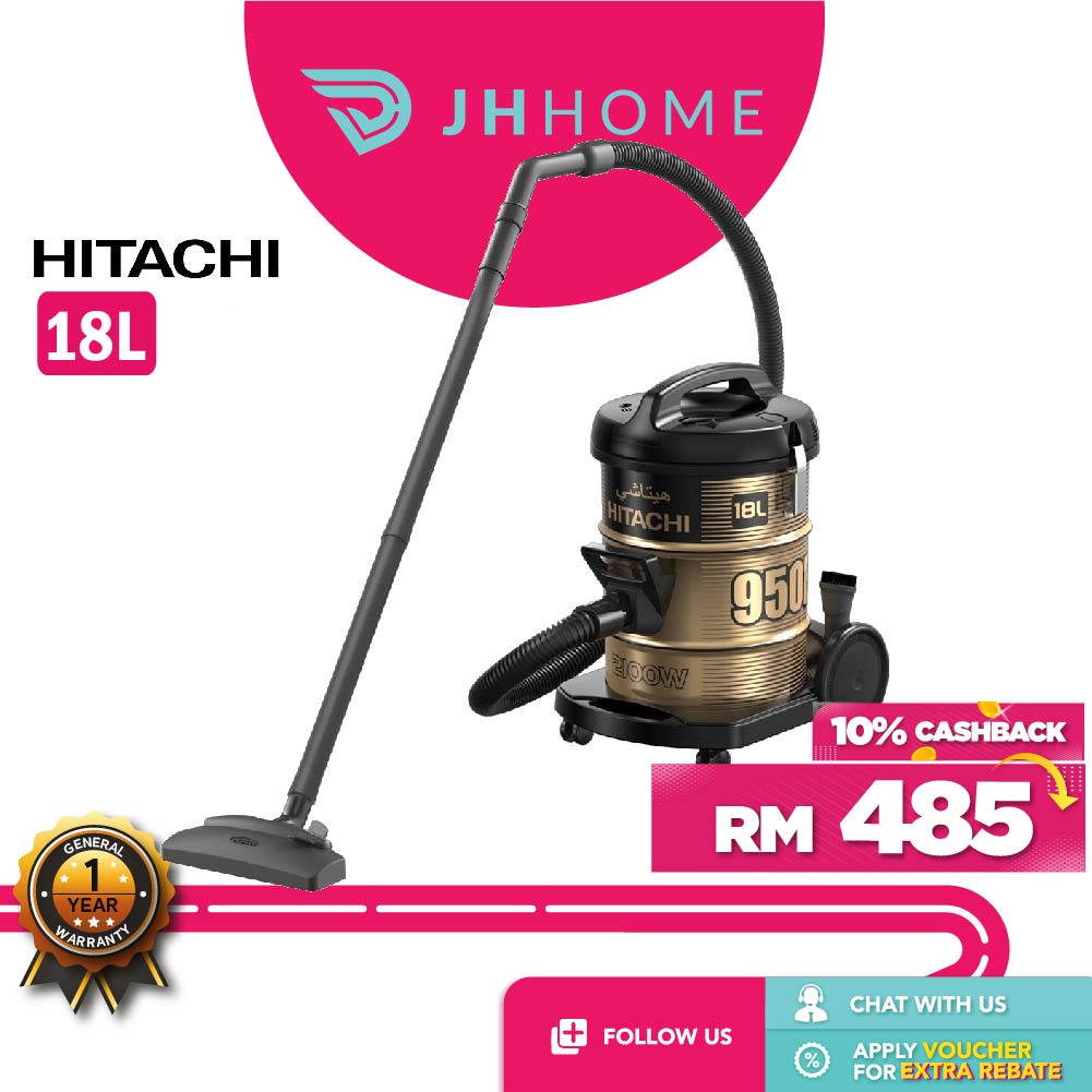 Hitachi 2100W 18L Pail Can Vacuum Cleaner CV-950F | CV950F | Shopee Malaysia