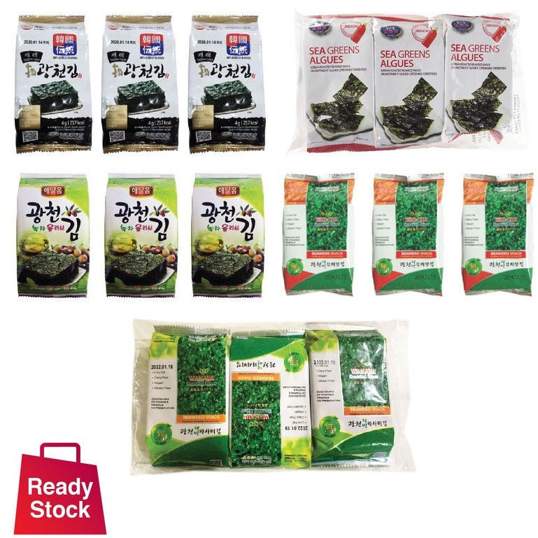 KOREA SOLMOI KWANGCHEON LAVER SEAWEED KIMCHI / ORIGINAL (4G X 3 PACK ...