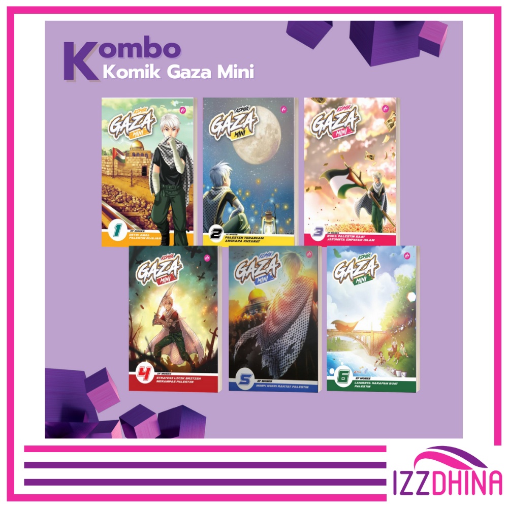 Komik Gaza Mini 1 - 6 | Siri Komik Gaza Mini | Buku Cerita Kanak Kanak ...