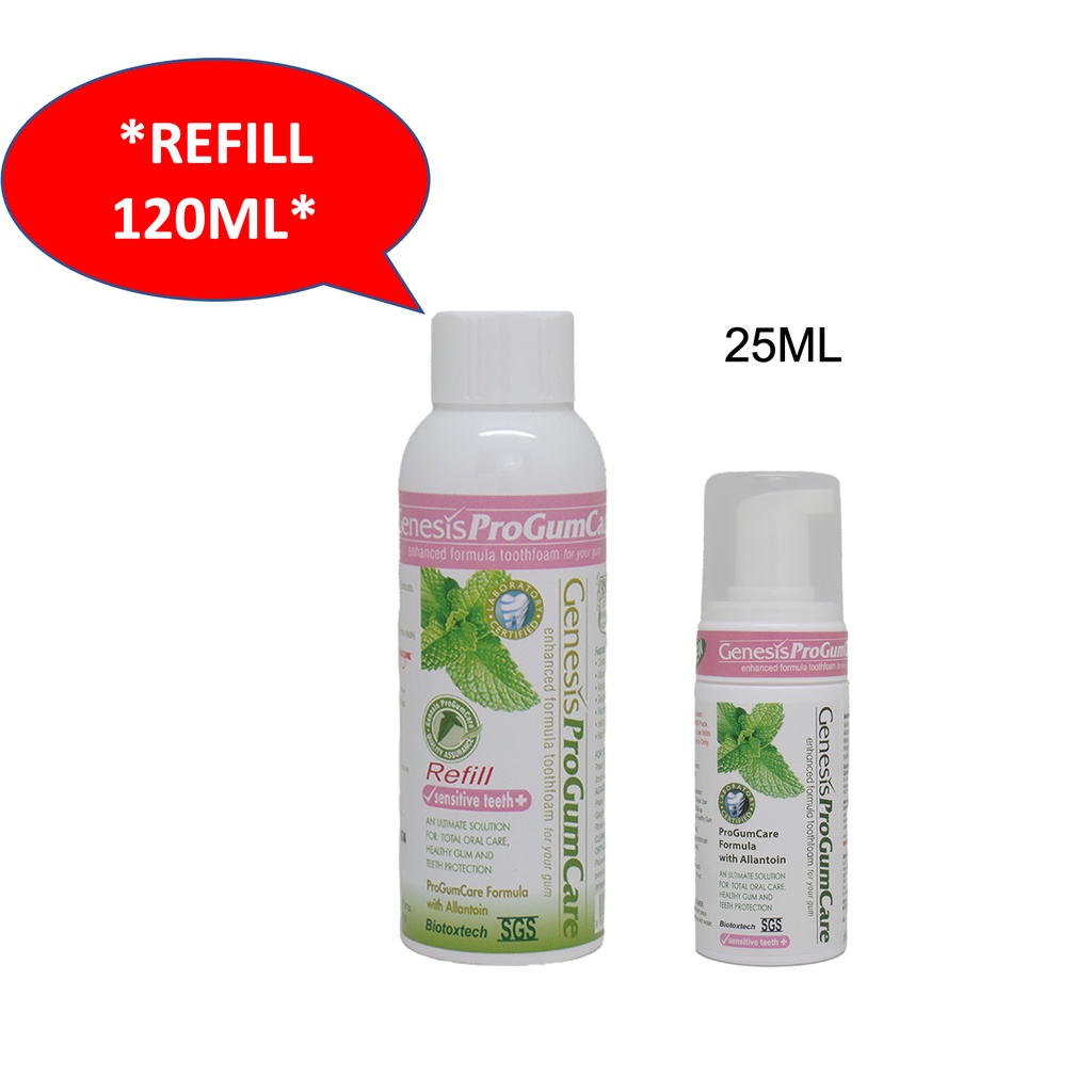 *VALUE PACK* Genesis Progumcare TOOTHFOAM ( Sensitive Teeth ) - 25ml ...