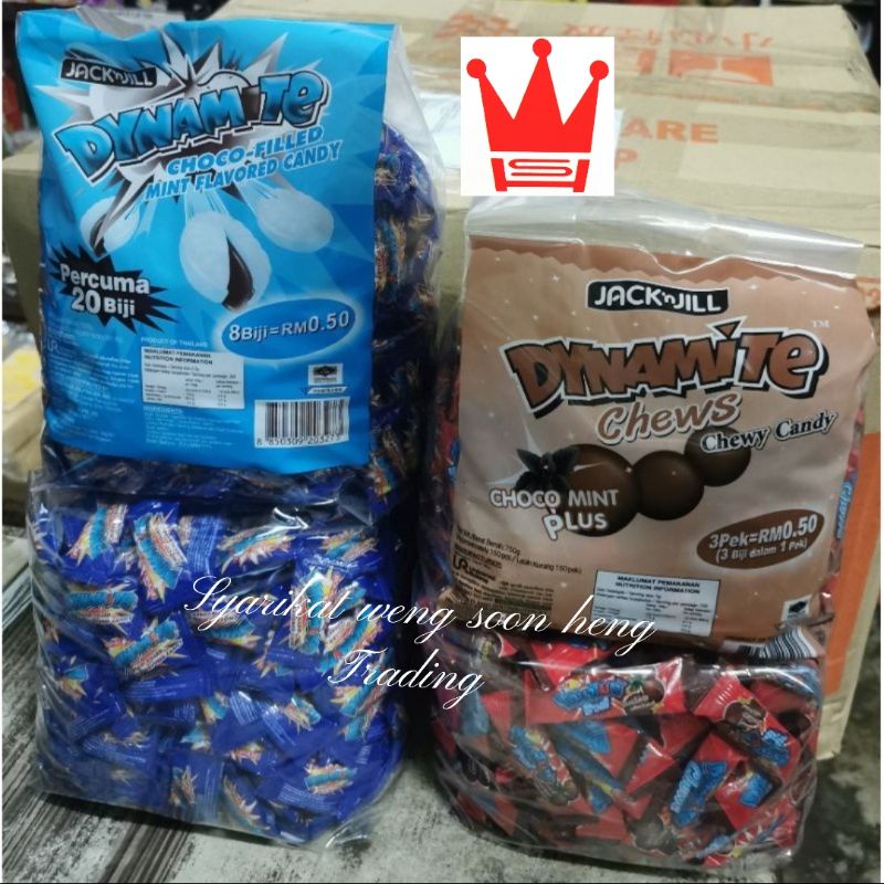 Raya offer Jack n Jill Dynamite candy(Choco filled mint/Choco mint plus ...