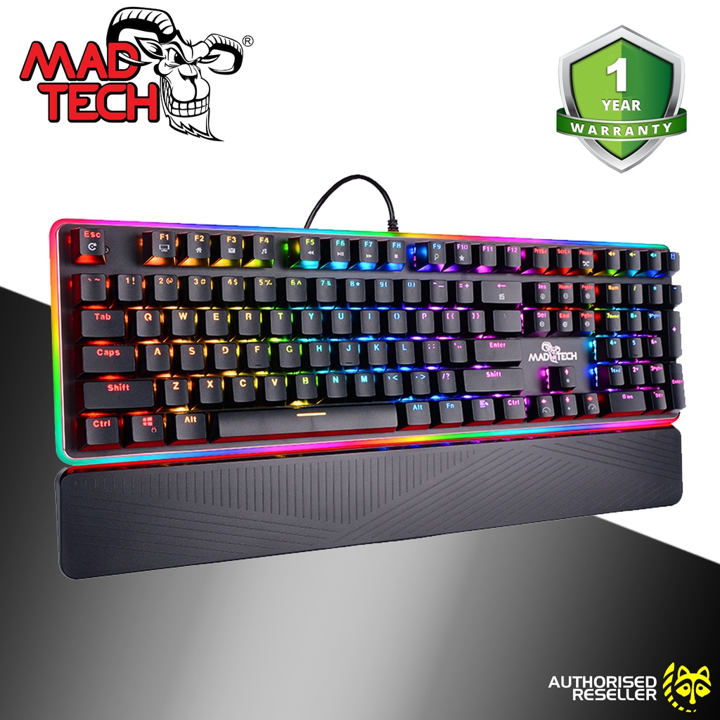 MADTECH RGB Optical Mechanical Gaming Keyboard K701-PROGRAMMABLE ...
