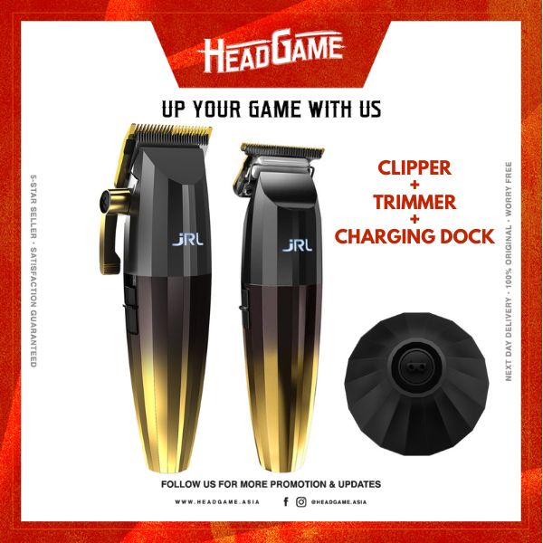 JRL Pro Cordless Adjustable Clipper FF 2020C (Gold/Silver) | Shopee ...