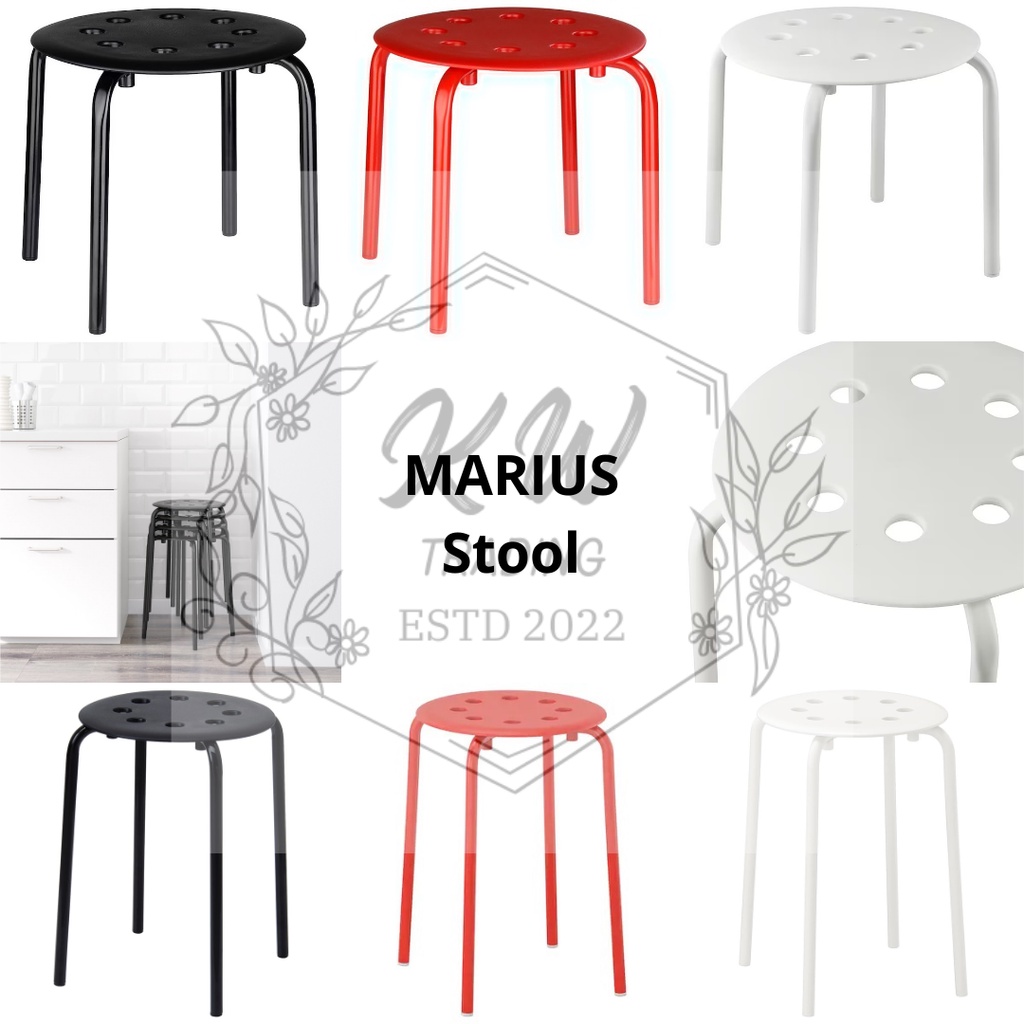 IKEA MARIUS Stool, 35 cm / 45 cm | Shopee Malaysia