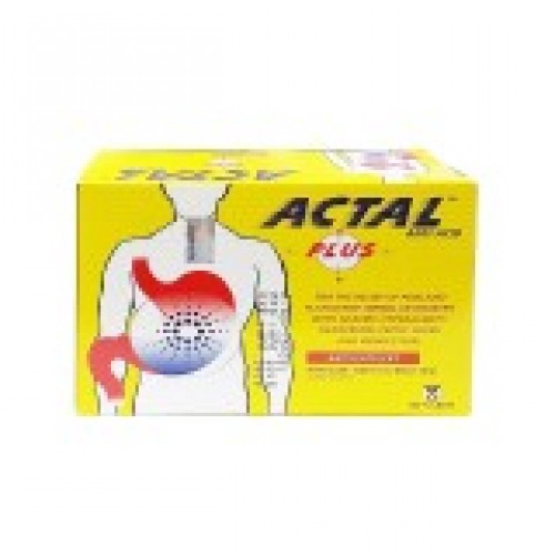 Actal Plus Antacid 10 chewable tablets x 12 blister strips | Shopee ...