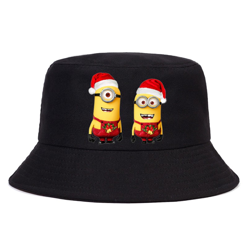 Bucket hat Cartoon character Minions Minion pattern fisherman hat cute ...