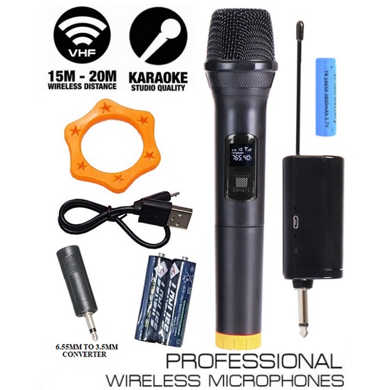 Professional Wireless Dynamic Vocal Microphone microfono mikrofon ...