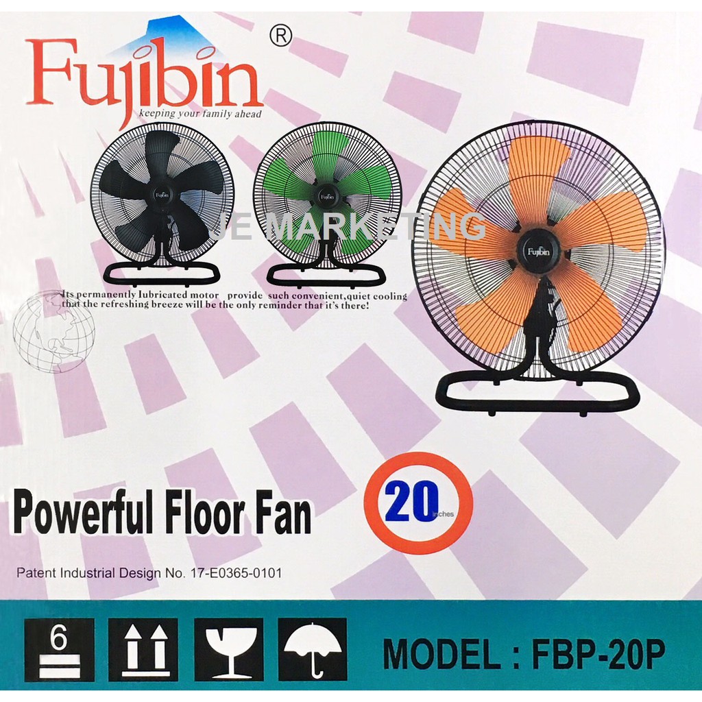 Fujibin 5 Blade Abs Colour Industrial Floor Fan (20") FBP-20P | Shopee ...