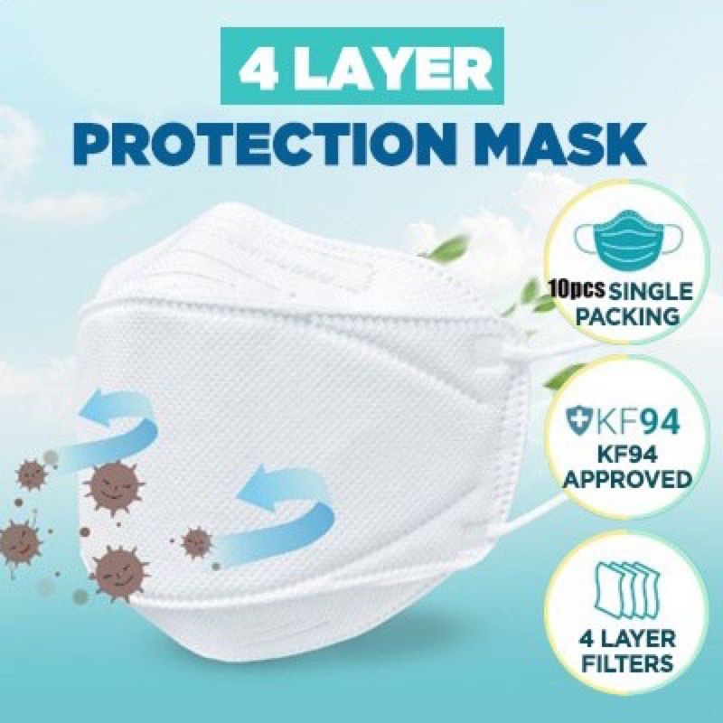 KOREA KF94 FACE MASK 10PCS/PACK - DESIGNED BY KOREO | Shopee Malaysia