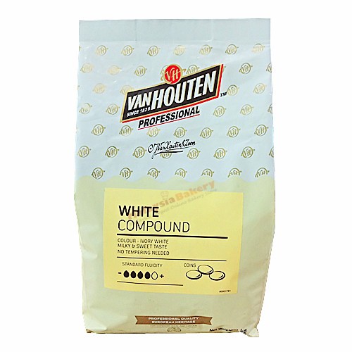 VAN HOUTEN Chocolate Compound Coin White 1kg, 500g, 250g, 100g | Shopee Malaysia