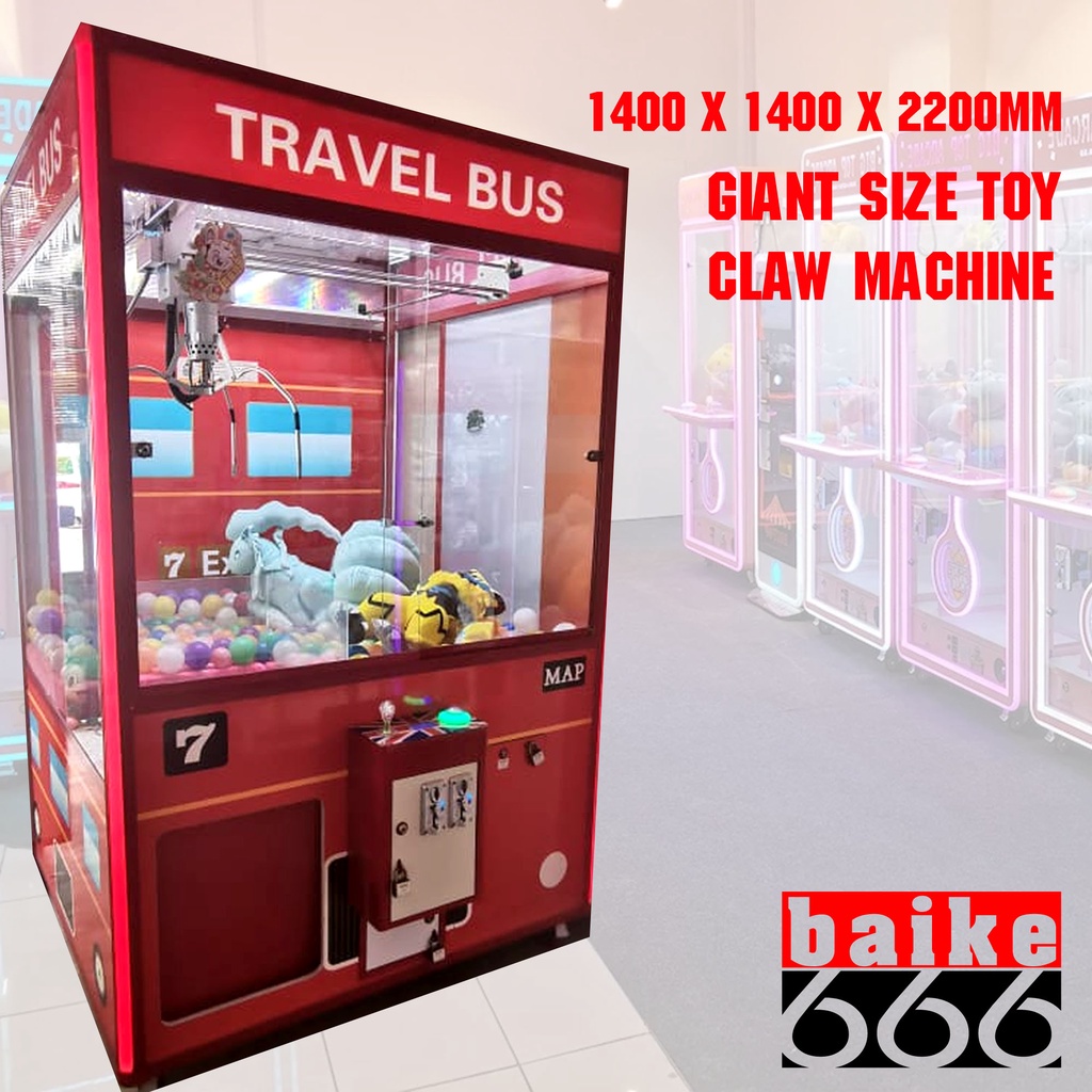 Claw machine Giant Size commercial used claw machine game machine clip ...