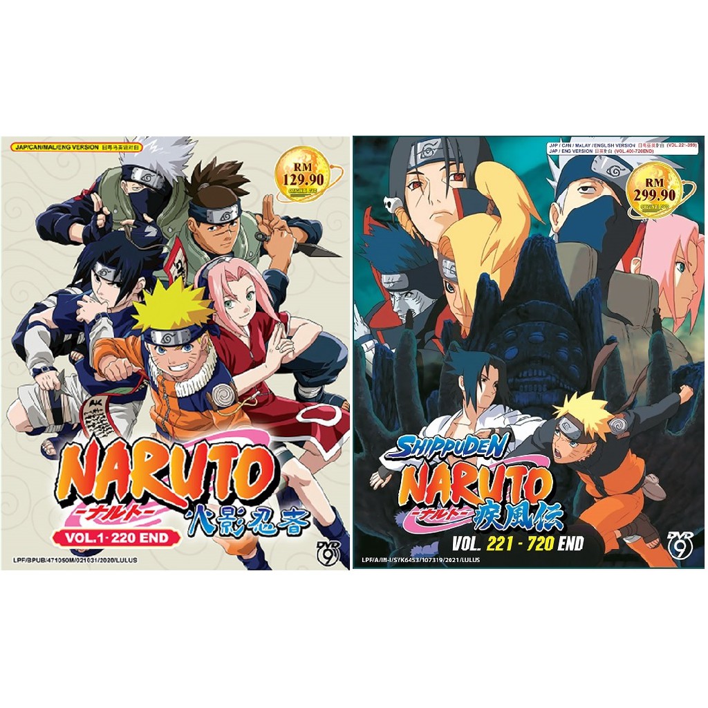 Naruto (Eps 1~720 End) Anime DVD 火影忍者 | Shopee Malaysia