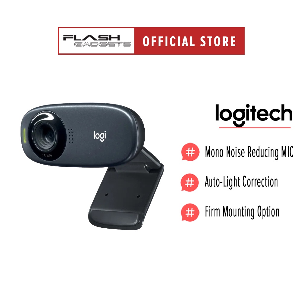 Logitech C310 HD WEBCAM Essential HD 720p Video Calling | 2 Years ...