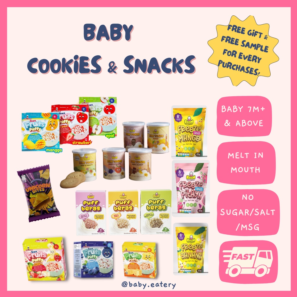 Baby food travel friendly baby snack snek baby biskut cookies baby ...