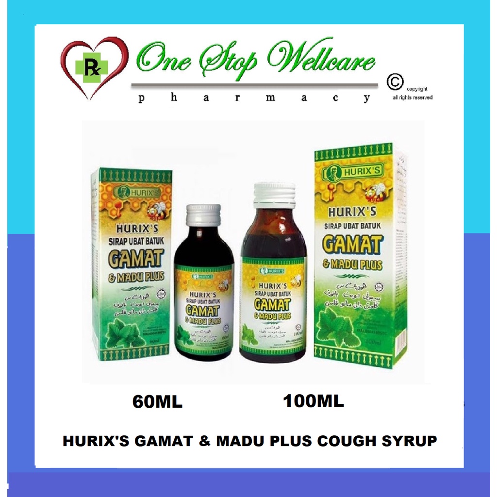 HURIX'S GAMAT & MADU PLUS COUGH SYRUP 60ML / 100ML | Shopee Malaysia