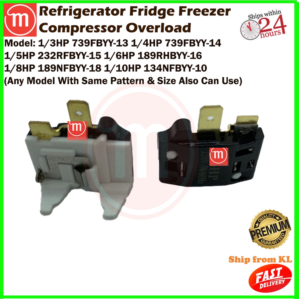 Universal Refrigerator Fridge Freezer Compressor Overload Protector Spare Part | Shopee Malaysia