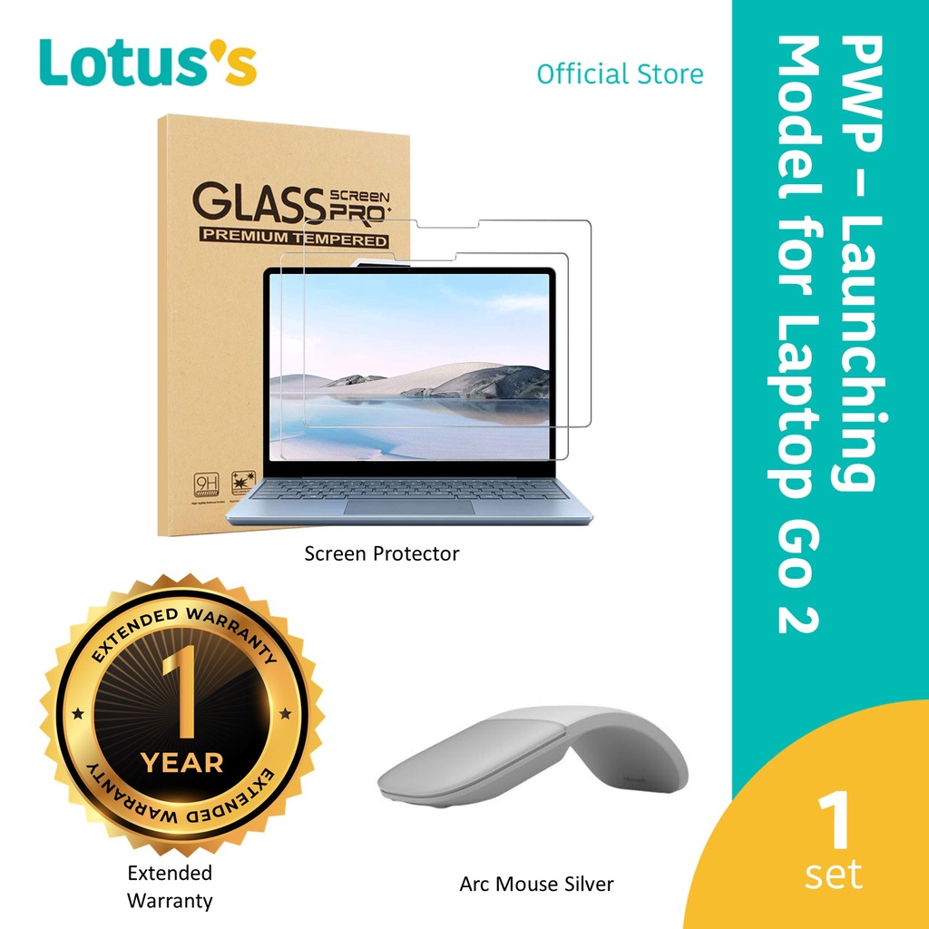 PWP - Shield Care + Screen Protector + Arc Mouse Silver (CZV-00005 ...